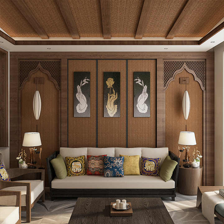 LTR Wall Ceiling Webbing Rattan Decoration Materials