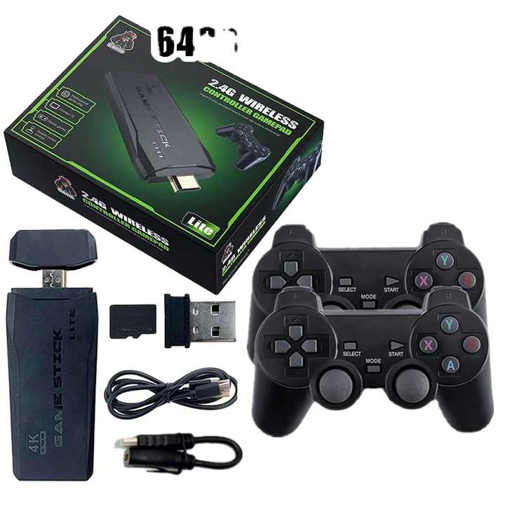 M8 Retro Game Stick - 20000 Built-in Games & 4K HD Output