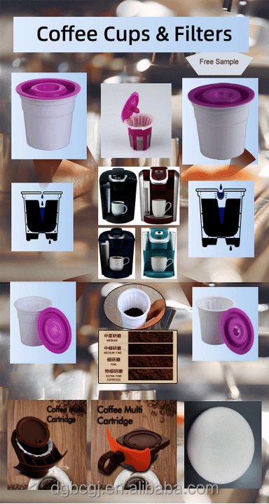 K Cup Empty Coffee Capsules with Filter ,lids Plastic Shell Fresh Cup ...