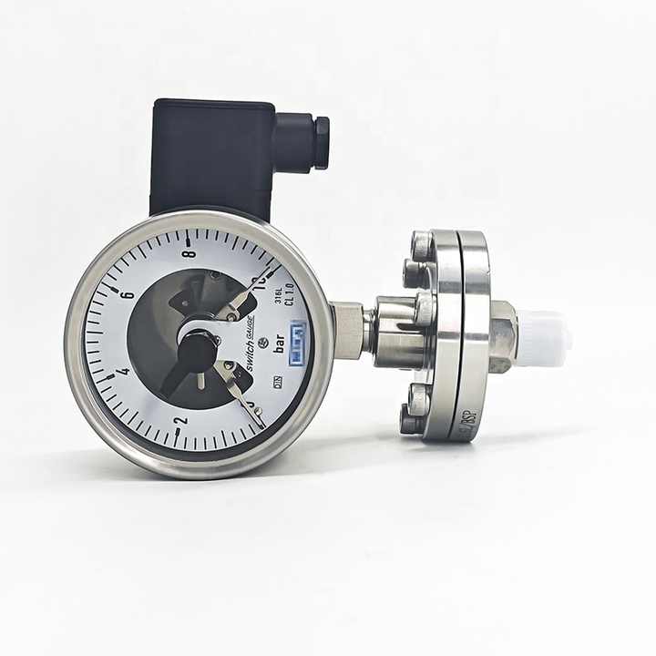New Original Authentic WIKA Pressure Gauge PGT23.100 Stainless Steel Diaphragm Seal Pressure ...