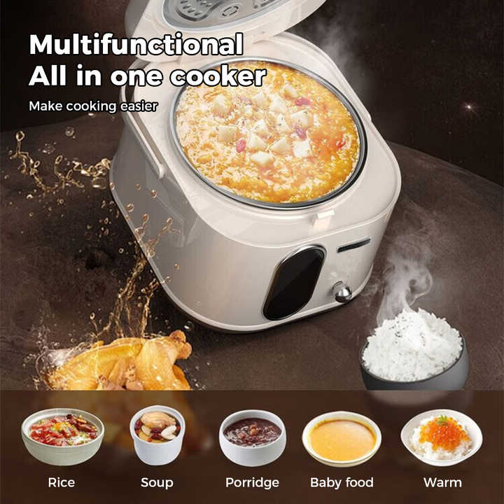 Multi-functional Rice Cooker Small Kitchen Appliance Digital Control Appliance Retro Style Rice ...