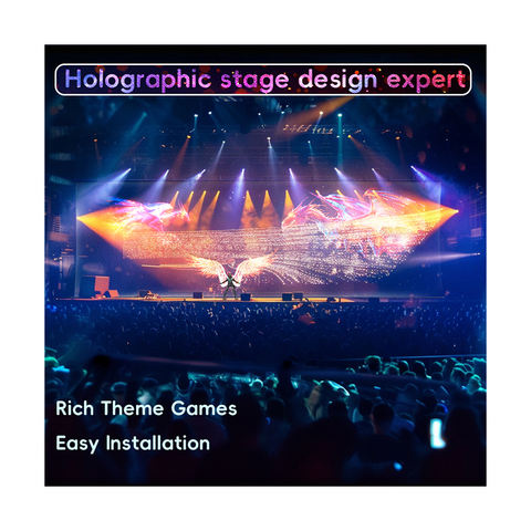 Transparent Holographic Mesh Projector Screen 3D Hologram Projection ...