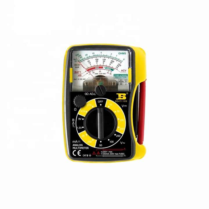 Portable Handheld Needle Analog Multimeter With Tester Pen Inside ...