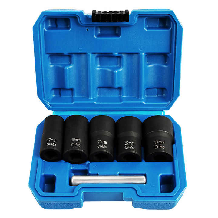 Manual 6 Pieces 1/2" Worn Damaged Nuts Removing Twist Socket Set ...