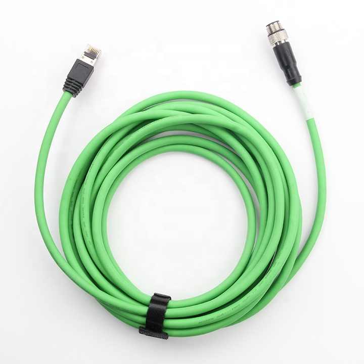 Ethernet/IP Ethercat Profinet Fieldbus Cable Molded M12 to RJ45 Double ...