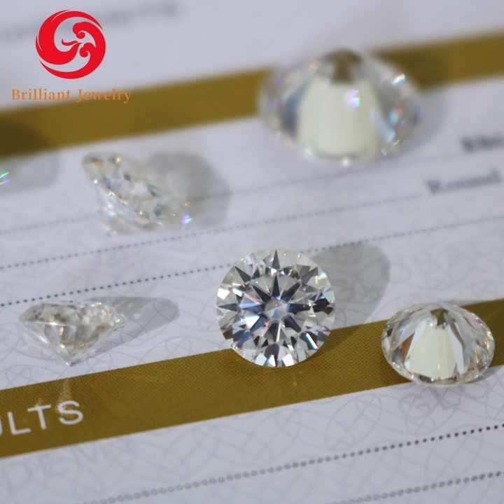 High Quality Loose Moissanite DEF GH Grade 6.5mm 7mm 7.5mm Sizes ...