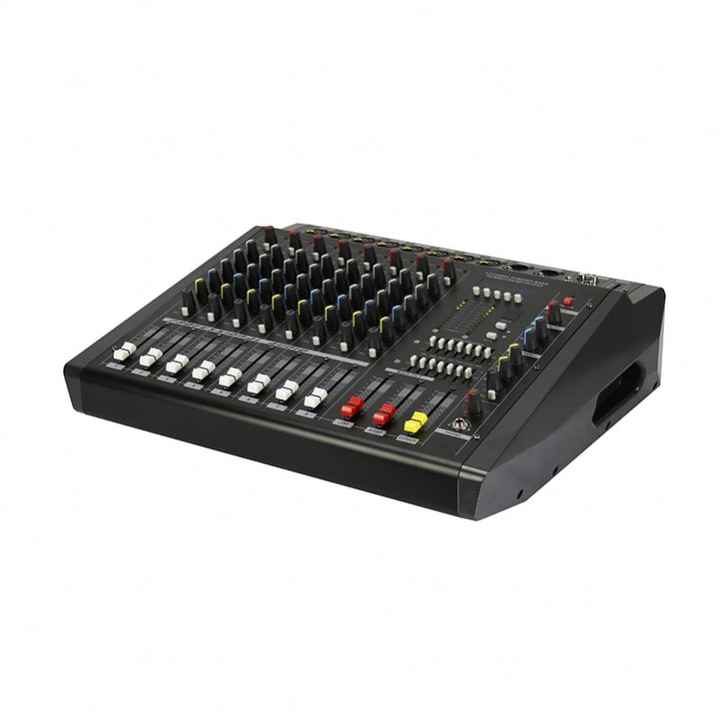 Professional 8-Channel Audio Console Mixer with 16DSP USB