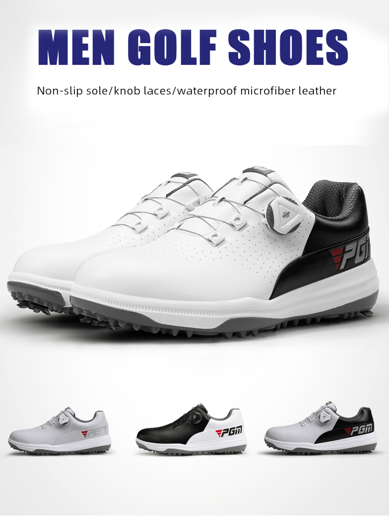 PGM XZ235 waterproof mens premium golf shoes rubber premium grade ...