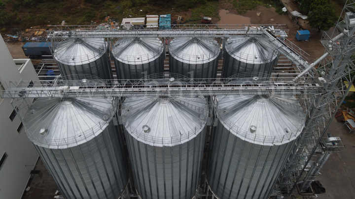 New 500ton Grain Silo Ventilation Drying System Vertical Steel Silo ...