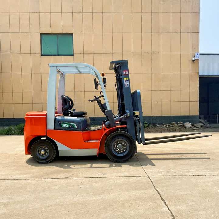 3m Lithium Battery Electric Forklift Truck FWD 4 Wheel Self Loading Forklift 2 Ton for Warehouse ...
