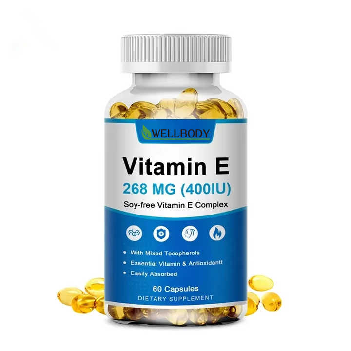 WELLBODY Organic Vitamin E & Collagen Capsules Halal & Natural Factory ...