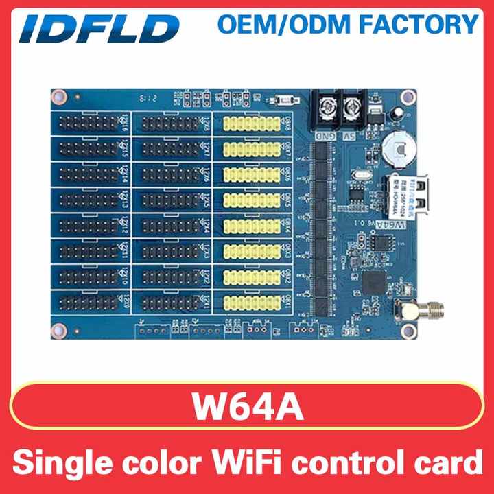 HD-W64 Single Color LED Display Screen for Mobile Phones WiFi Control ...