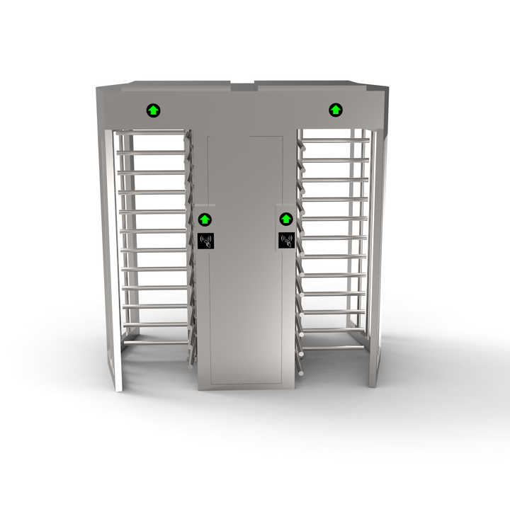 Biometric Full-Height Security Turnstiles Automatic Double Turnstile ...