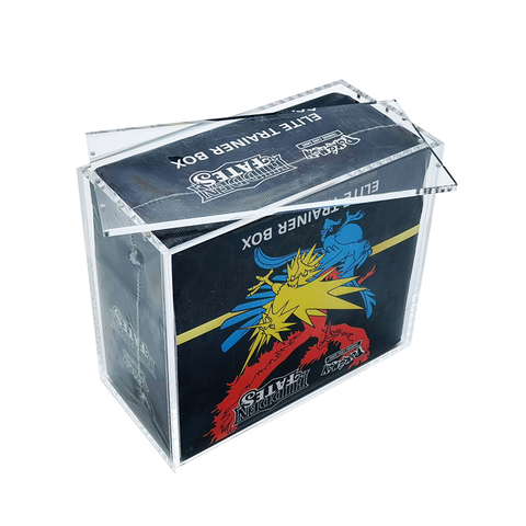 Custom Acrylic ETB Booster Box Display Case with Magnetic Lid - Ideal ...
