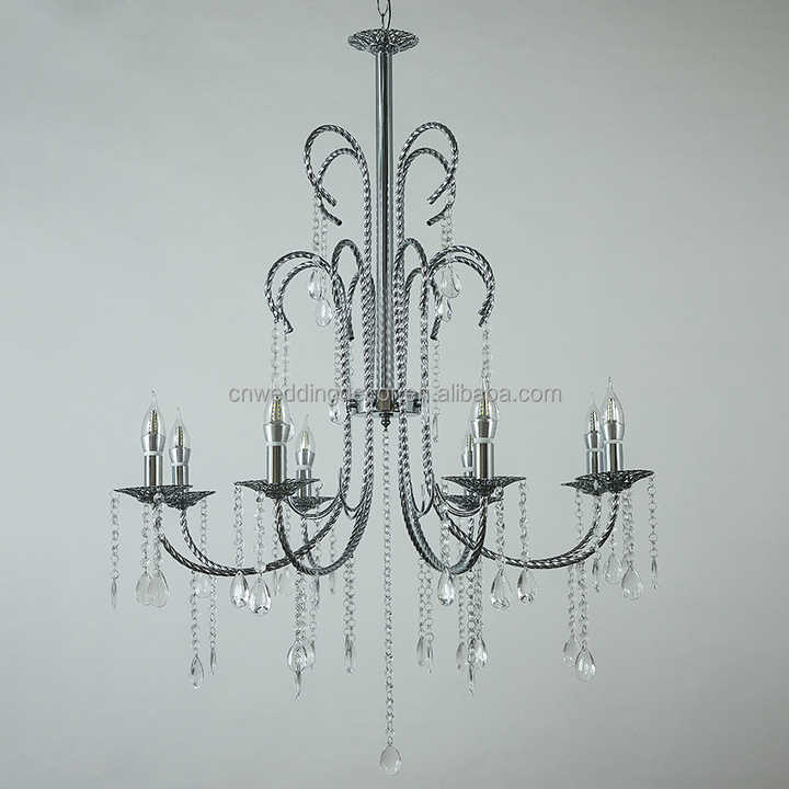 Chandelier Modern Luxury Large Drop Light Chandelier For Wedding ...