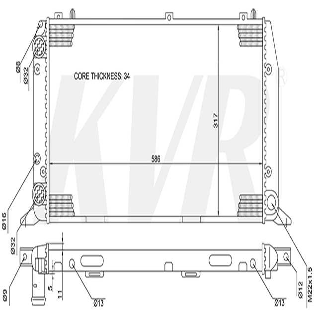 High Quality Radiator for audi CABRIOLET(8G7, B4) OEM 893121253A ...