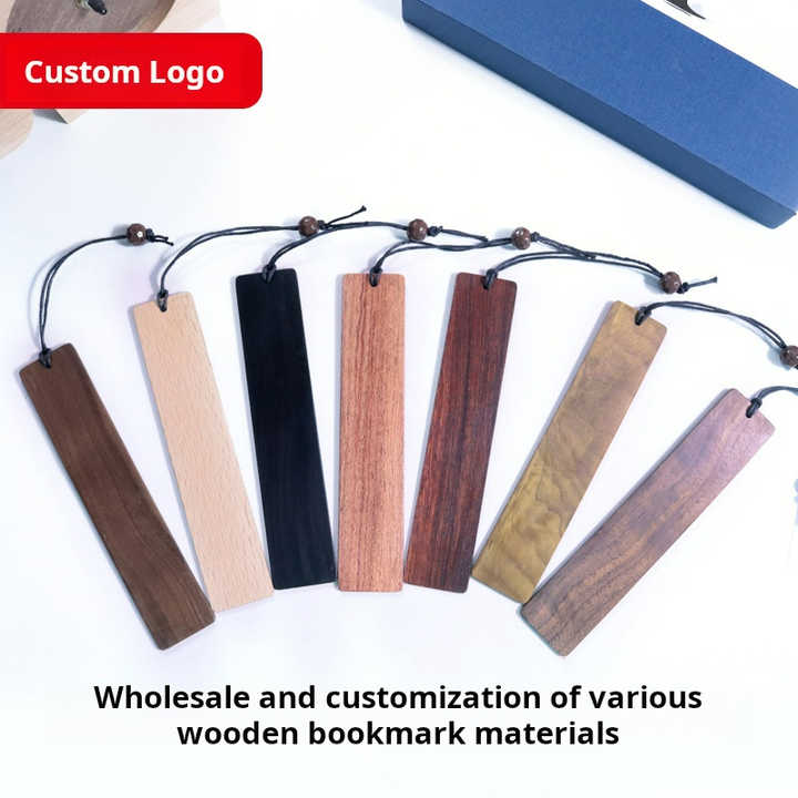 Customizable Folk Art Wooden Bookmarks - Unique Gifts