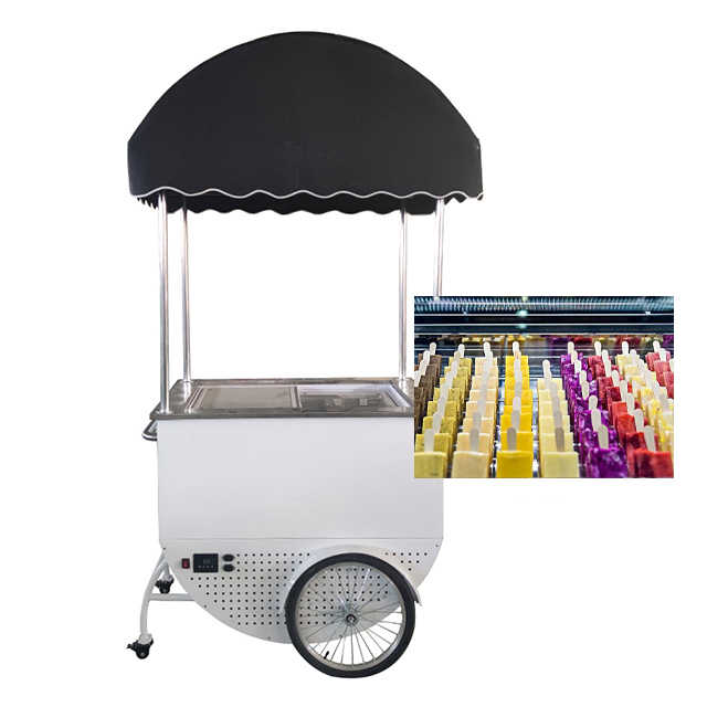 Mobile Push Cart Display Ice Cream/ice Cream Trolley/cart to Sell Ice ...
