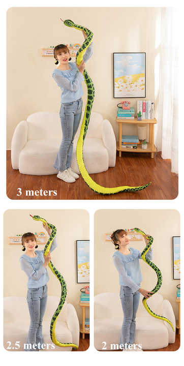 200cm 300cm Wholesale Simulation Snake Plush Toy Large Big Snake Giant ...