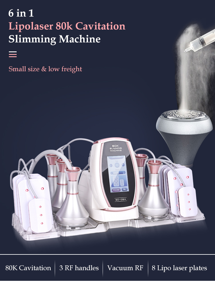 Ultimate 6 In 1 Beauty Equipment: Vacuum Cavitation, RF Lipolaser ...