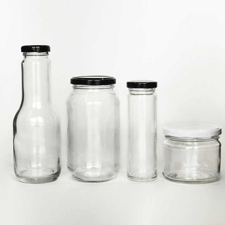 Wide Mouth Clear Empty Decorative Glass Bottle BBQ 500ml Hot Sauce ...