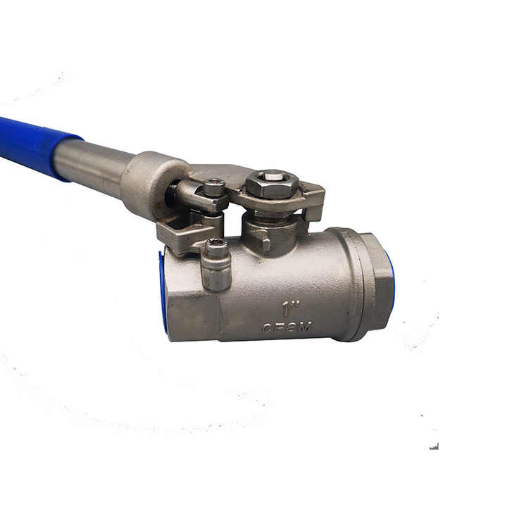 Stainless Steel SS304 Dead Man Handle Ball Valve Dn50