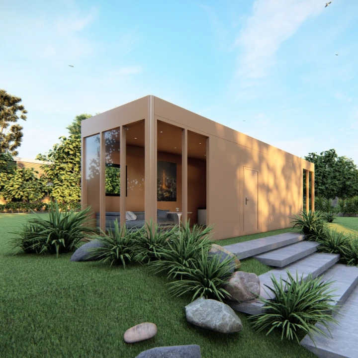 Luxury 40ft Fast Assembly Aluminum Prefab House Resort