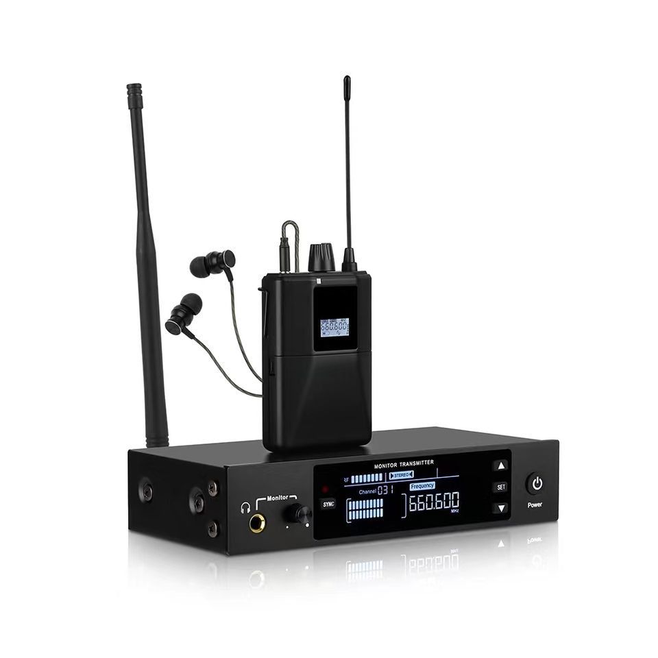 Wireless Body-Pack Monitors Stereo UHF Vocal in Ear System