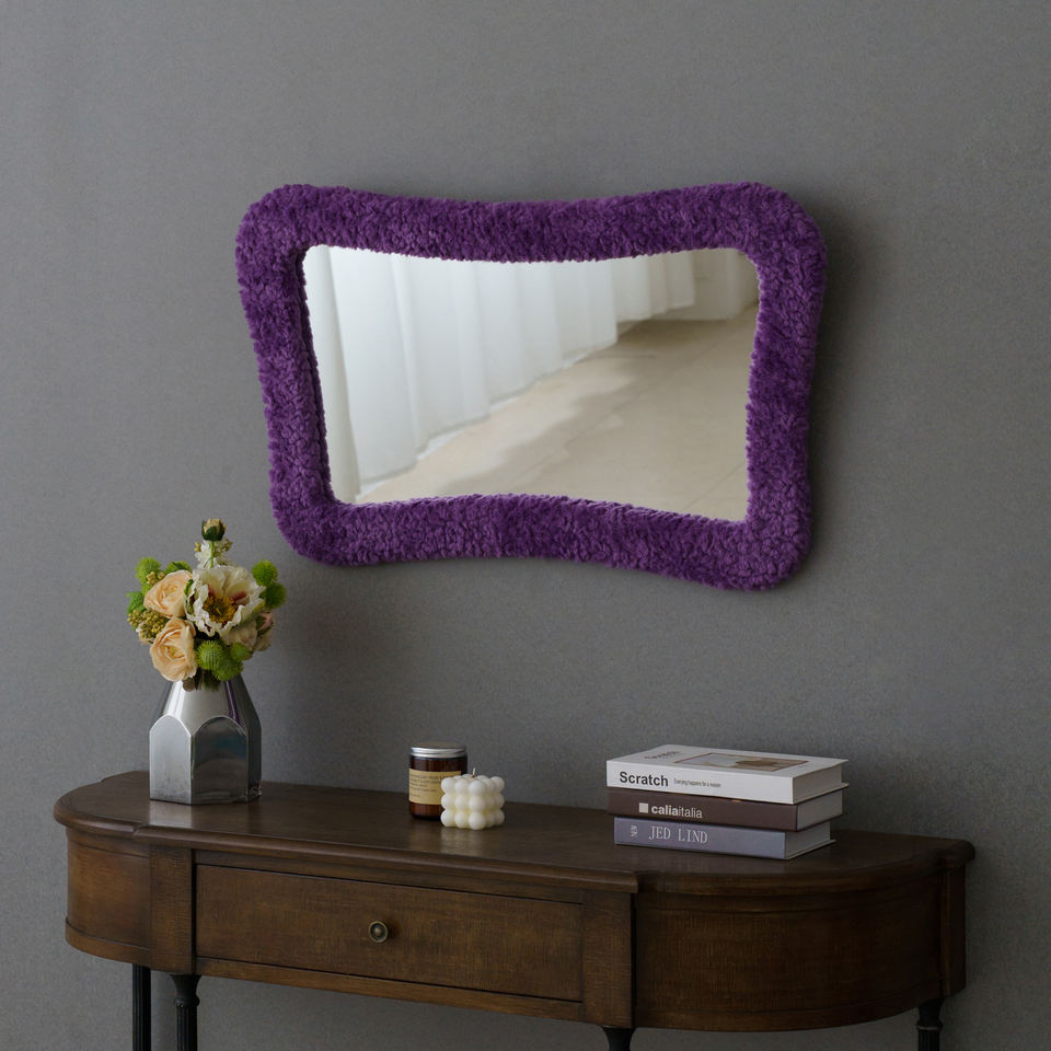 Purple Aesthetic Beauty Mirrors Dance Floor Design Velvet Flannel Full ...