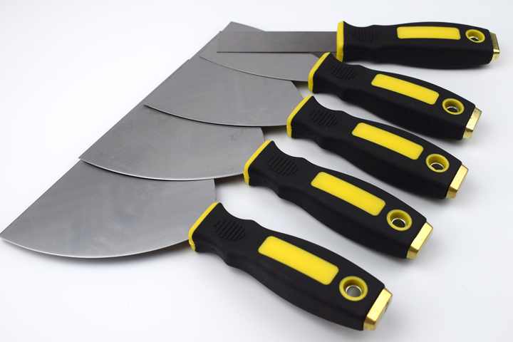 Putty Knife Scraper with Rubber Handle - Durable & Versatile