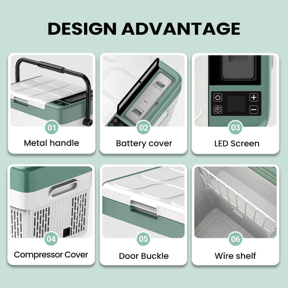 Tiefu Plastic Battery Fridge 12V 24V Compressor Mini Car Travel ...