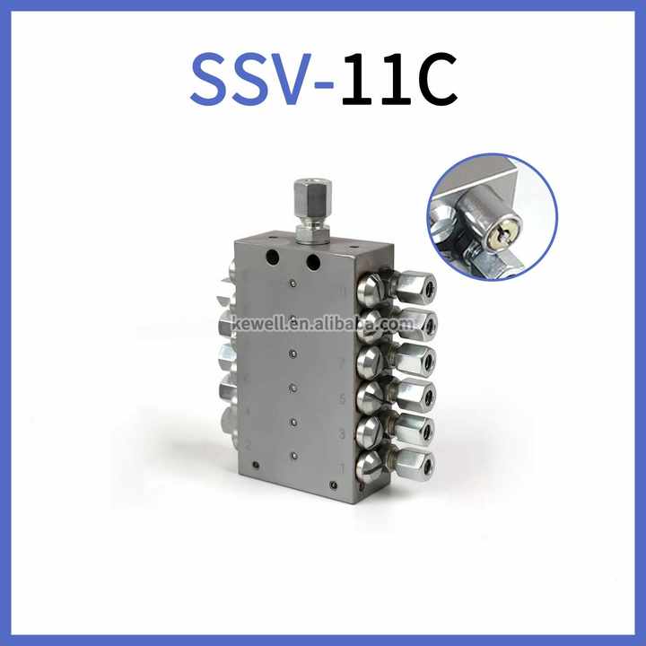 SSV10C Manifold Progressive Lubrication Lobe Metering Grease Dispenser ...