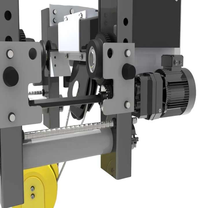 Anti Sway Compact Europeanlow Clearance Rope Hoist with Reduced ...