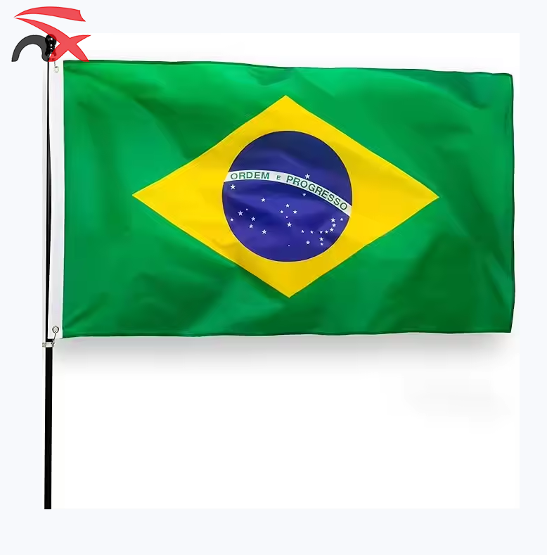 2026 Football Fans Cheering Supporting Brazil Car Hand Flag Product ...