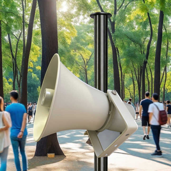Outdoor PA System with 4G Wireless Network - 30W Horn Speaker