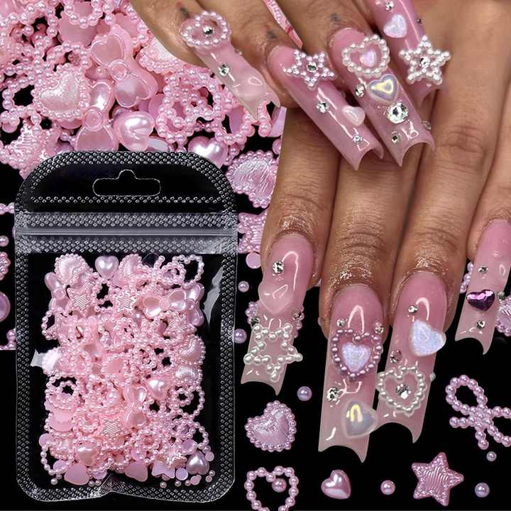 Wholesale Baroque Flower Nail Accessories - Sweet & Fresh