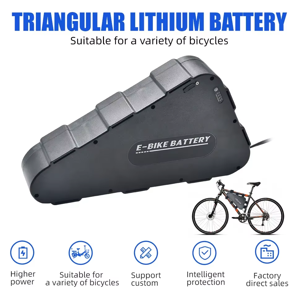 Triangle Ebike Battery 48V 52V 13Ah 20.8Ah 25.6Ah 28Ah 1000W Lithium ...