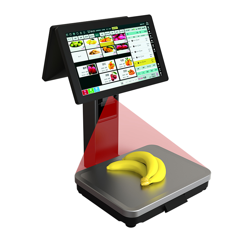 POS System with AI Weighing Scale Electronic Barcode Receipt Printing ...