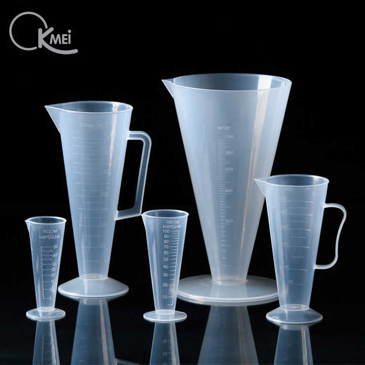 Laboratory use Multiple capacities plastic Conical Measuring Cup With ...