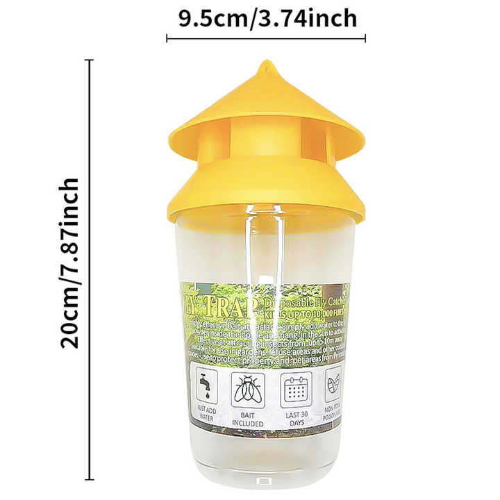 Eco-friendly Fruit Flies Trap - Professional & Reusable
