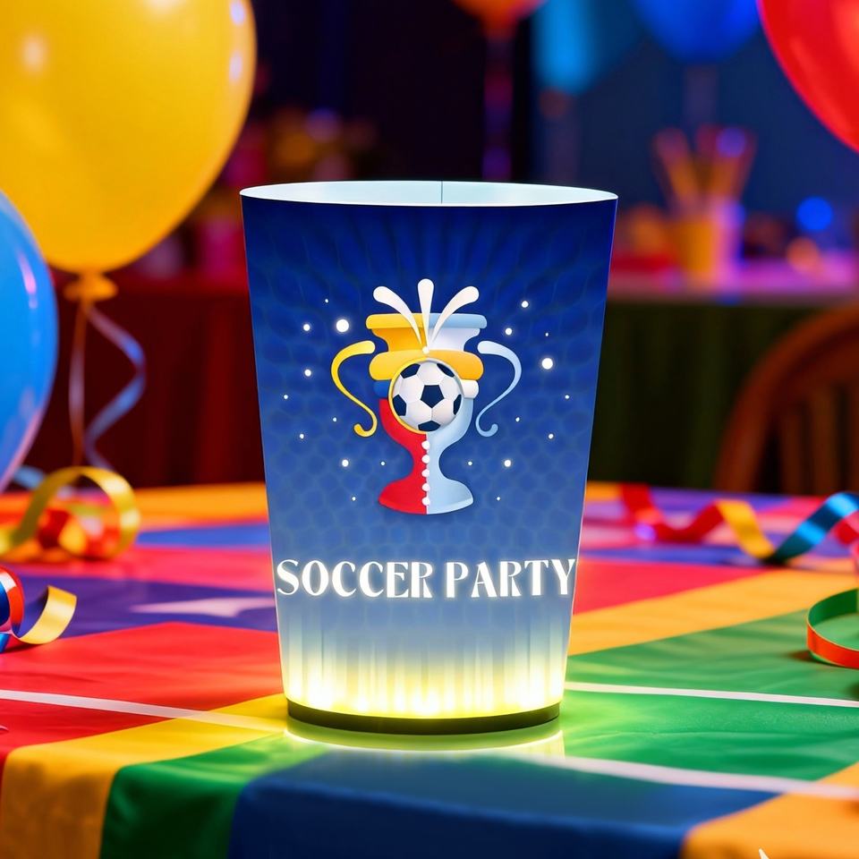 2026 World Cup Themed Light-up Plastic Party Cups for Celebrations Game ...