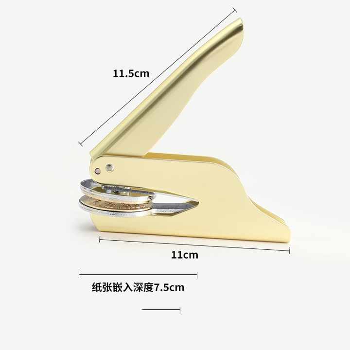 Customized Stainless Steel Embosser Seal Stamp for DIY Crafts, OEM