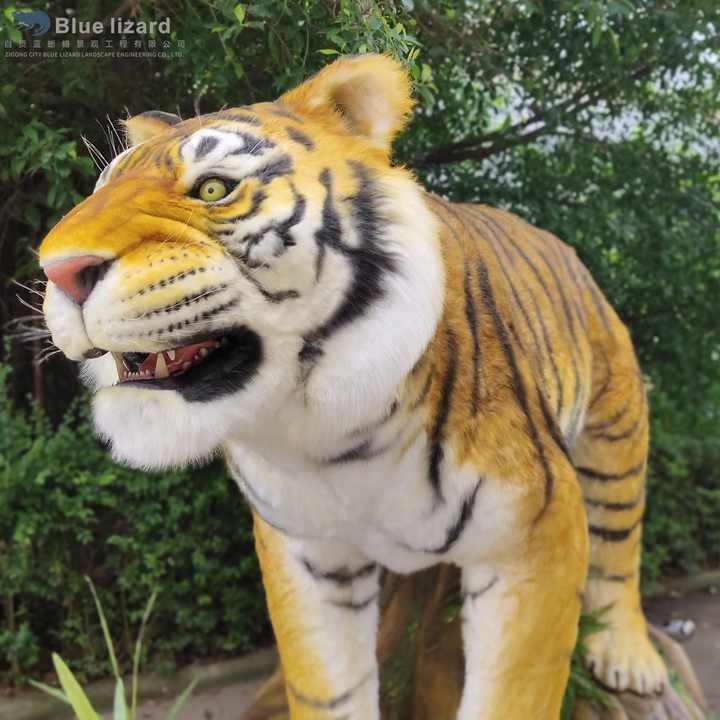 Realistic Simulation Animatronic Tiger for Amusement Parks