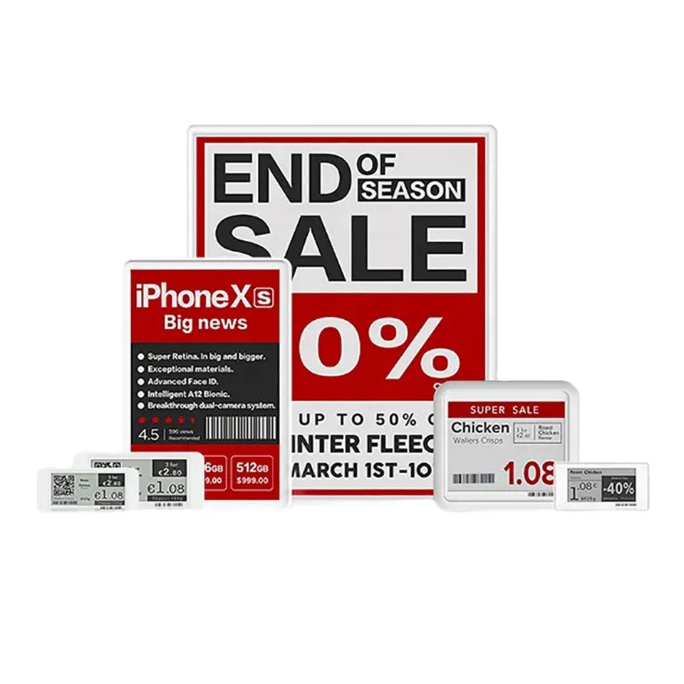 13.3\" Big Size Tablet E Ink EPaper Display Screen WIFI Price Tag ...