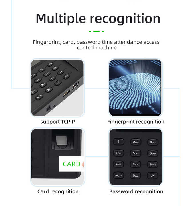 Standalone Smart Attendance Biometric Fingerprint Time Recording Device ...