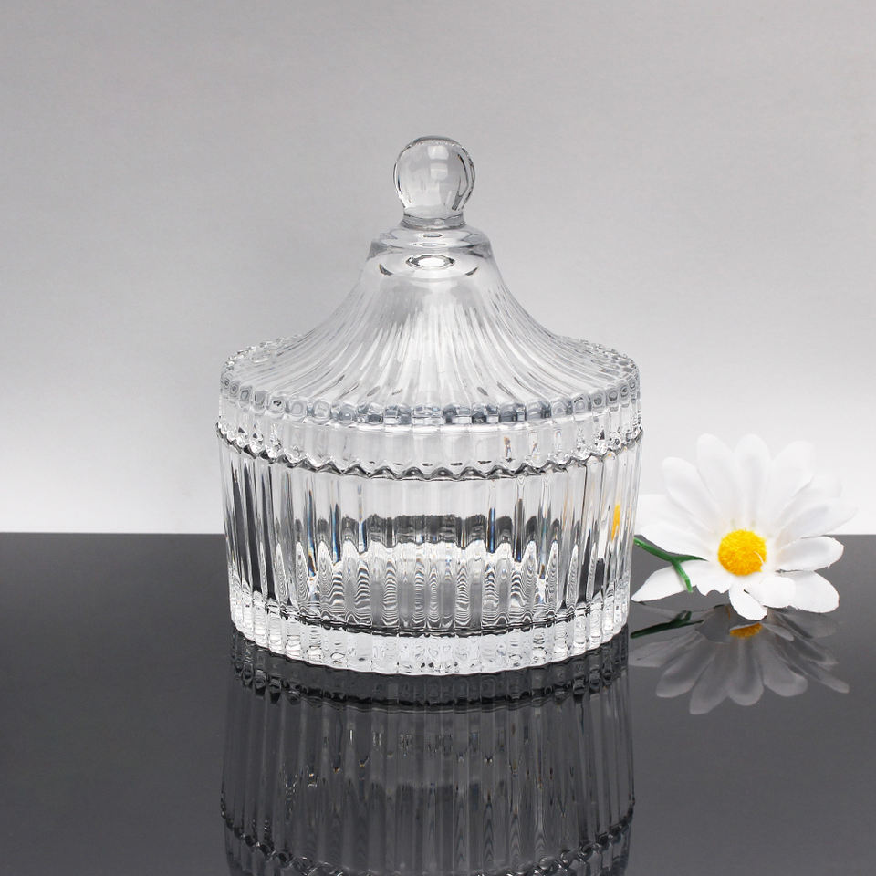Wholesale Eco-friendly Embossed Crystal Glass Jar Luxury Vintage ...