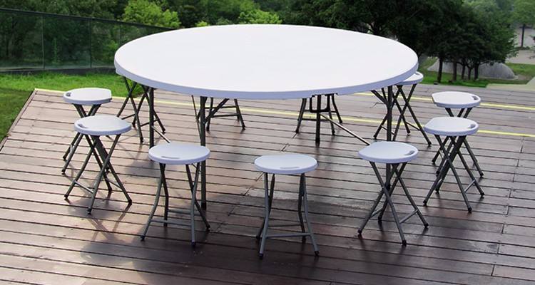 180CM Plastic Blow Molding Round Table - Durable & Versatile