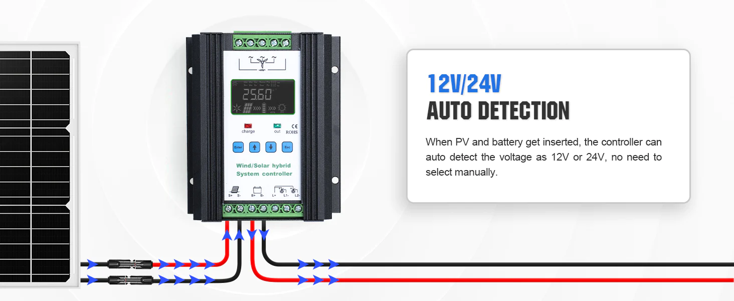 Home Wind Generator Inverter Hybrid Solar Energy Storage Battery ...