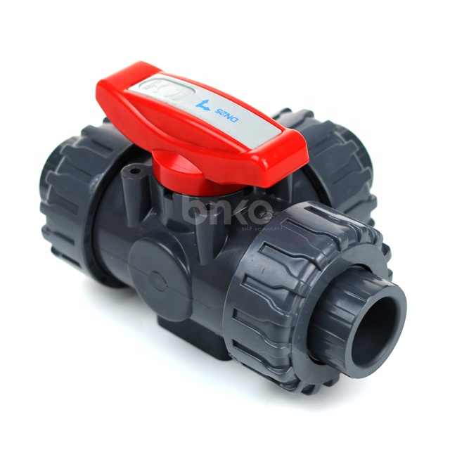 DN32 Acid-Resistant PVC Plastic 3-Way Ball Valve with Manual Electric ...