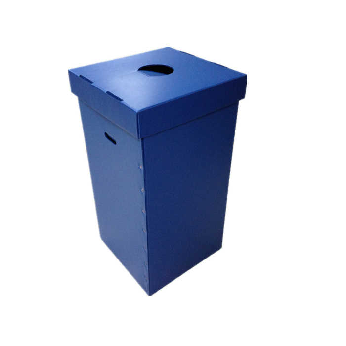 Polypropylene Corrugated Trash Bins - Durable & Lightweight